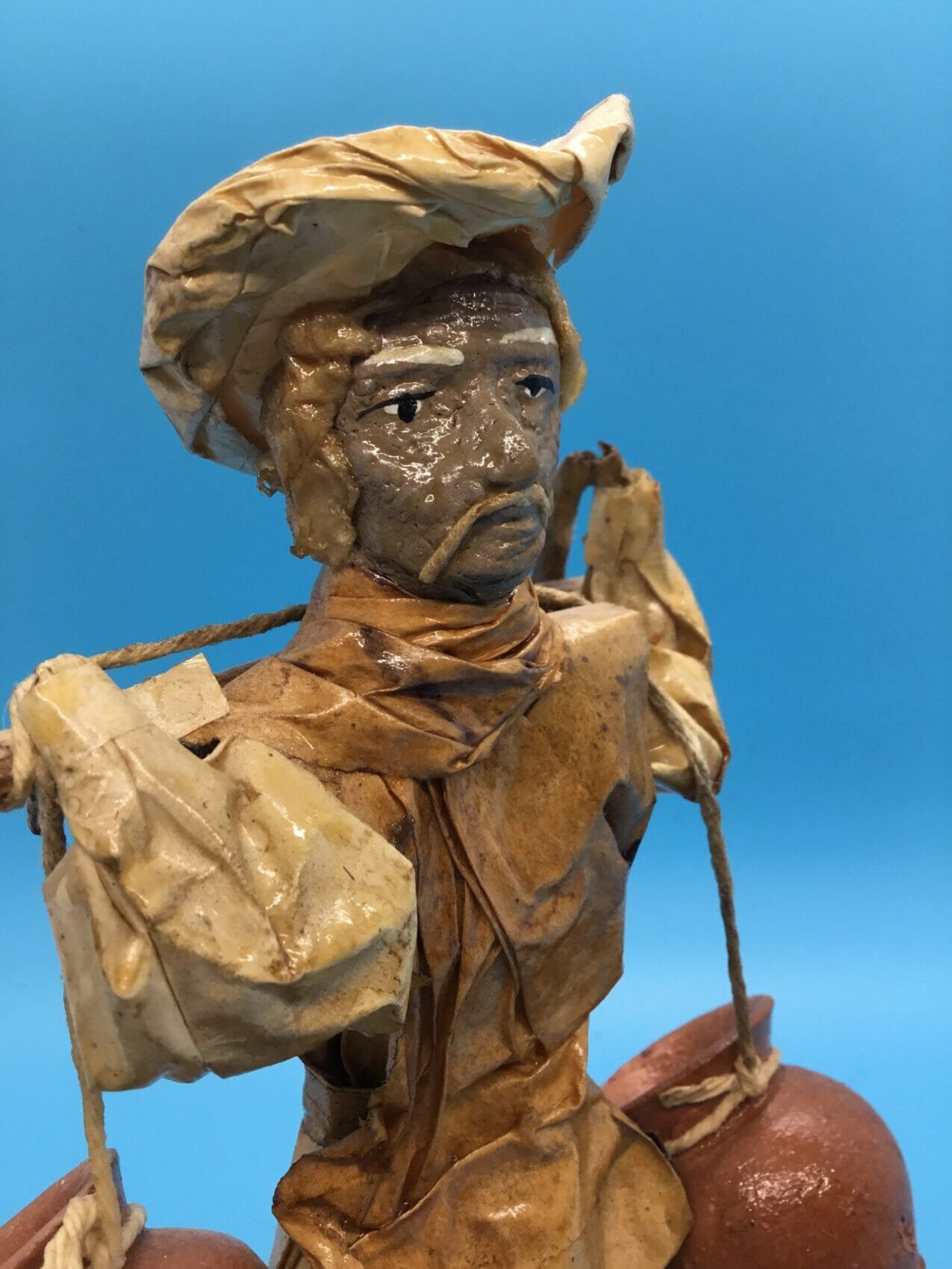 1950's Old Man Hand Crafted- Folk Art-Paper Mache Figure- Made in ...